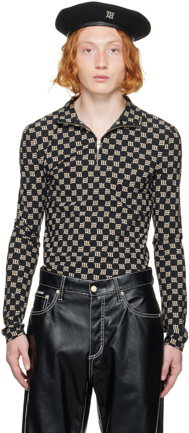 MISBHV Black Monogram Long Sleeve Sweater MISBHV