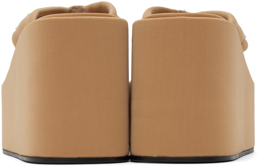 Coperni SSENSE Exclusive Beige Wedge Sandals Coperni
