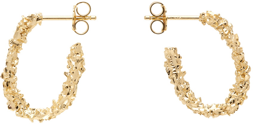 Veneda Carter Gold VC003 Small Open Hoop Earrings Veneda Carter