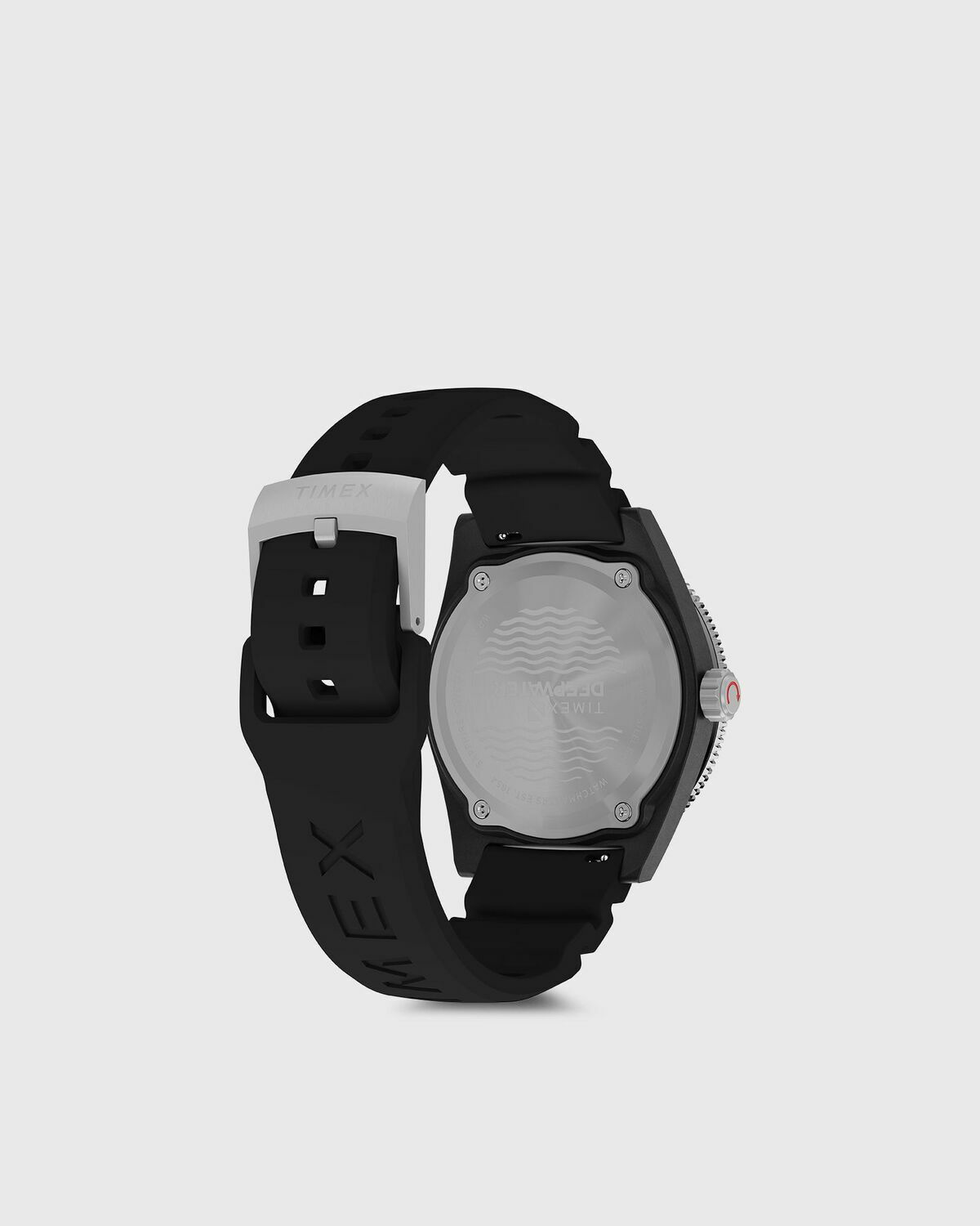 Timex Deep Water Reef 200 Composite Black Dial Black Rubber Strap 43mm ...