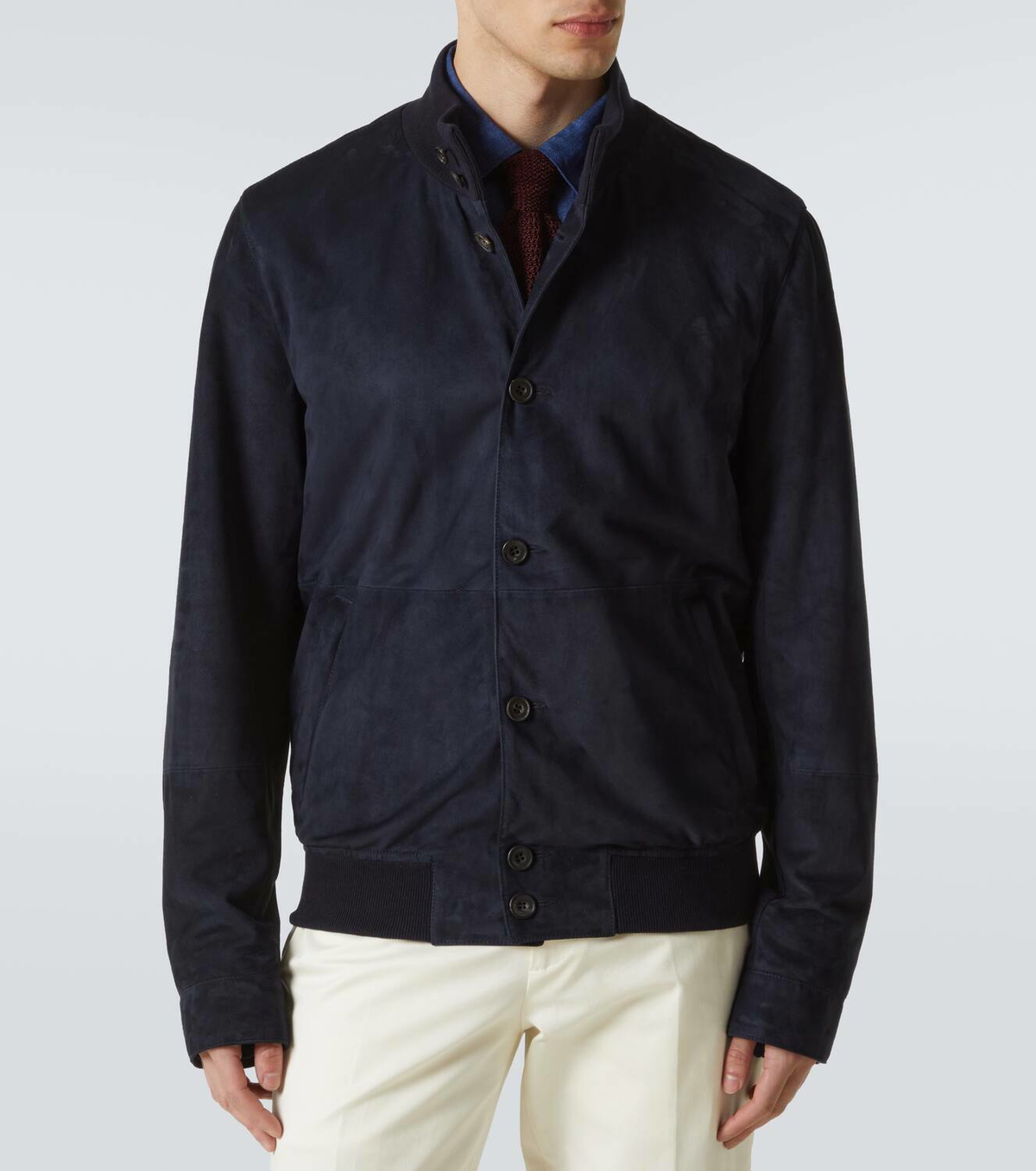 Rubinacci Suede bomber jacket Rubinacci