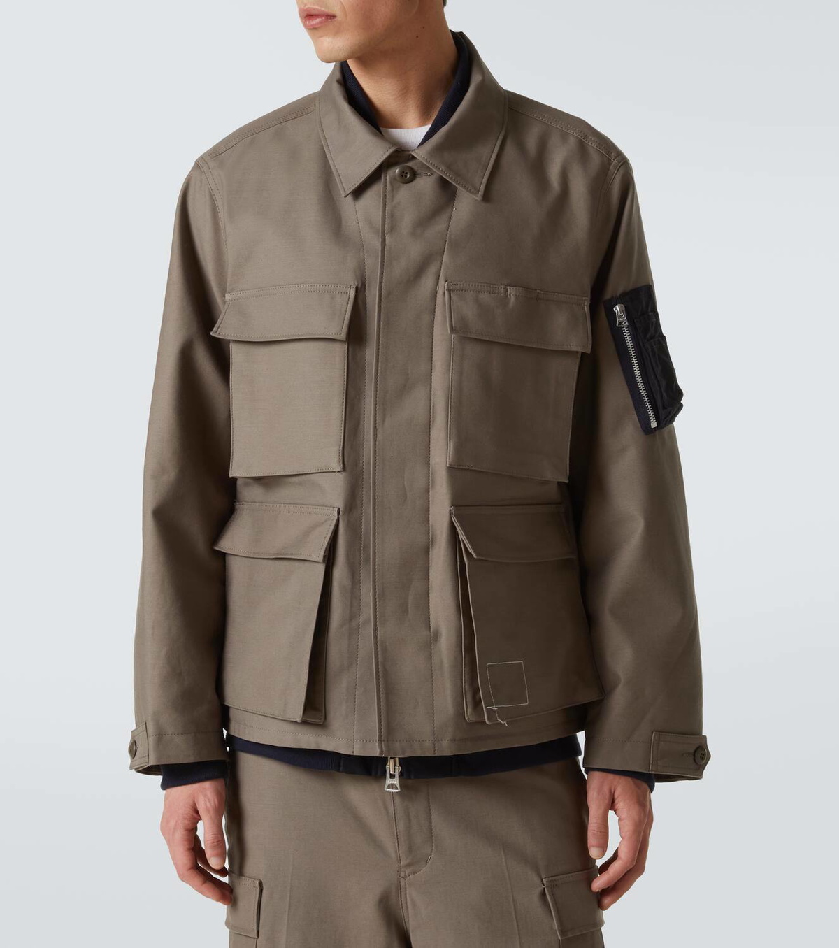 Sacai Layered cotton jacket Sacai