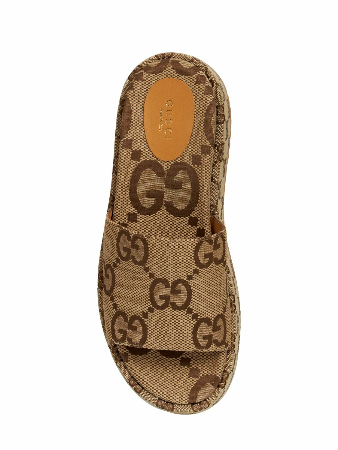 GUCCI - 55mm Angelina Gg Canvas Slide Sandals Gucci
