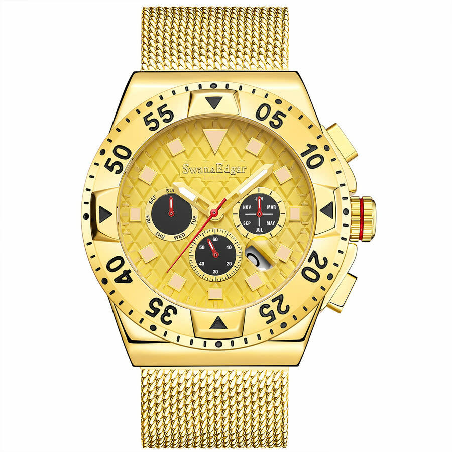 Swan & Edgar Distinction Automatic Gold Dial Mens Watch SE1522 Swan & Edgar