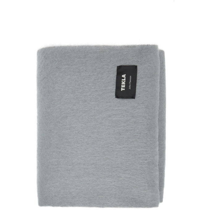 Tekla Grey John Pawson Edition Mohair Blanket Tekla Fabrics