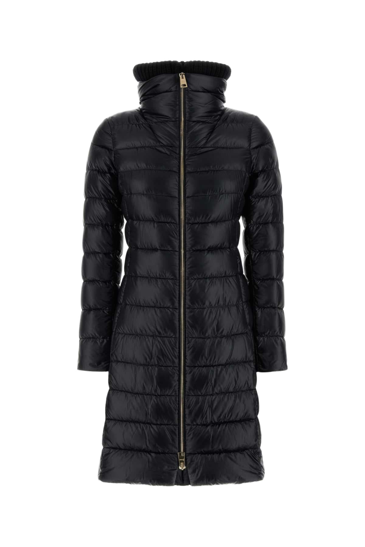 Herno Black Nylon Down Jacket Herno