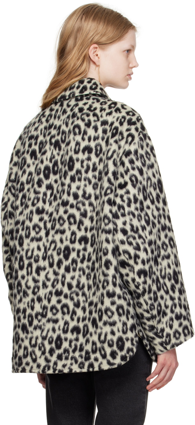 Isabel Marant Gray & Black Odelino Coat Isabel Marant