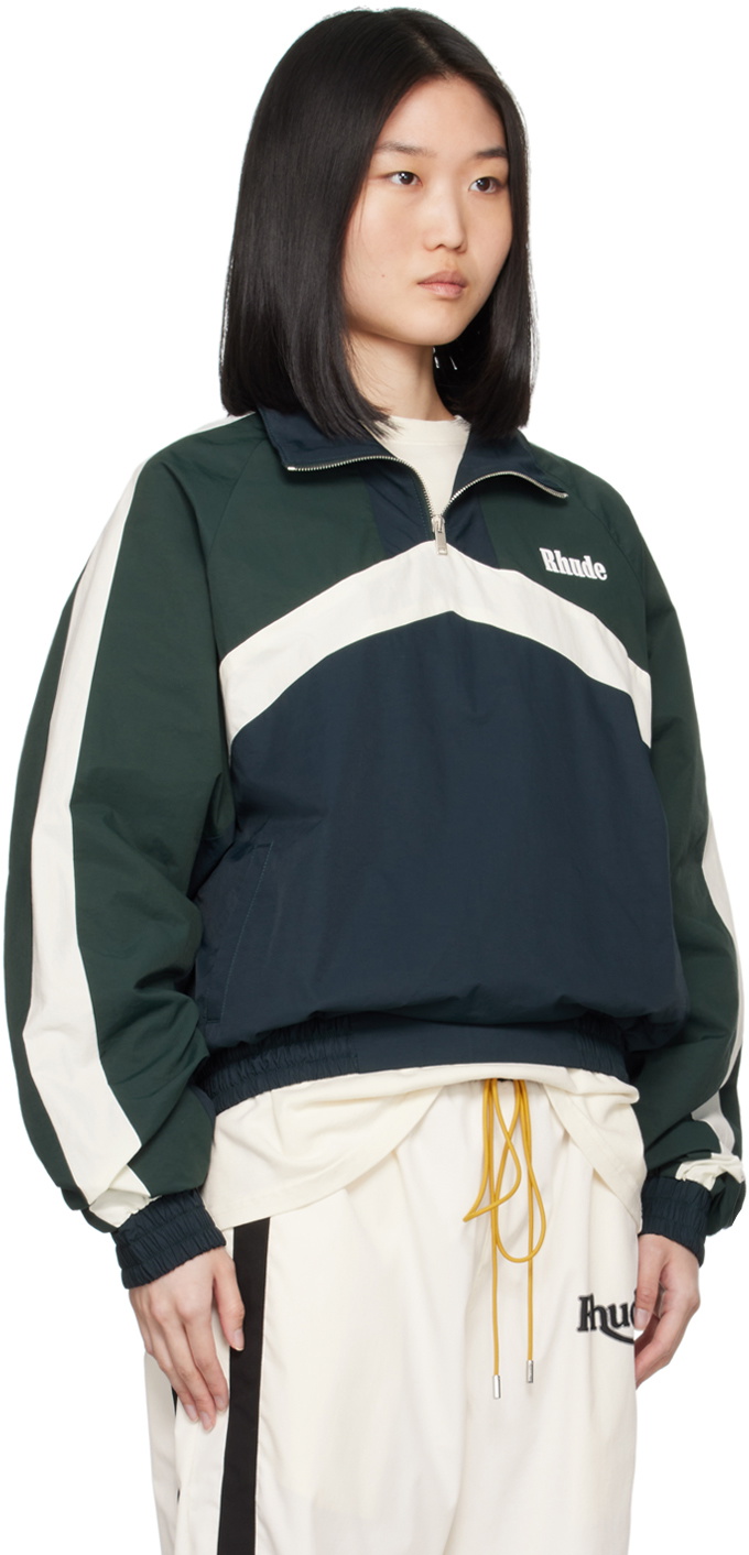 Rhude Navy Motorsport Track Jacket Rhude