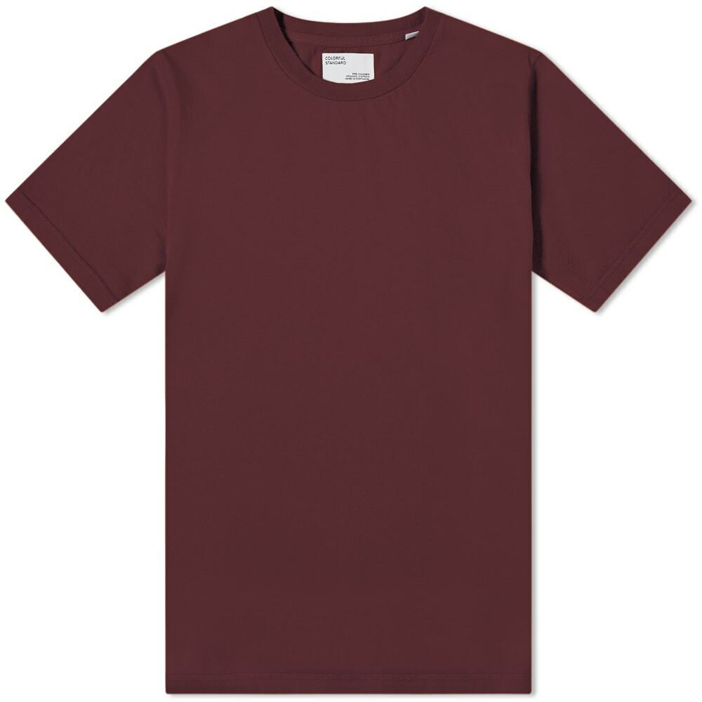 Colorful Standard Men's Classic Organic T-Shirt in Oxblood Red Colorful ...