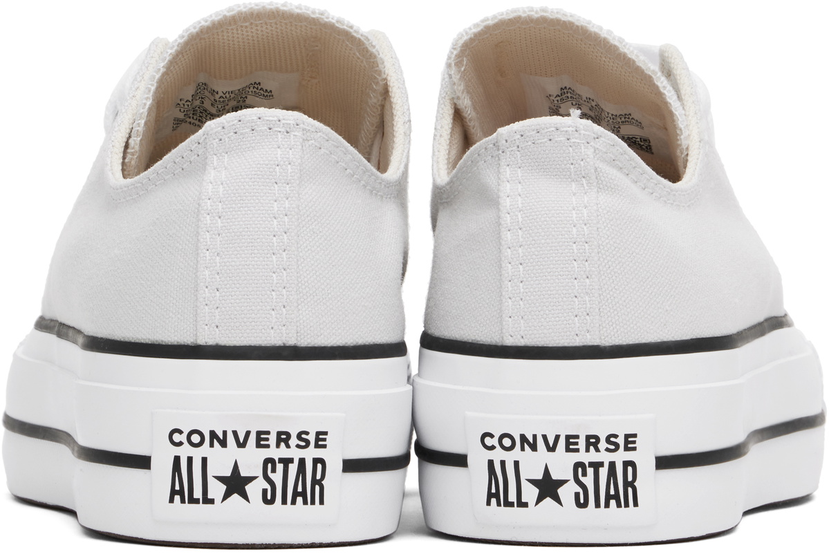 Converse Gray Chuck Taylor All Star Lift Platform Low Top Sneakers Converse