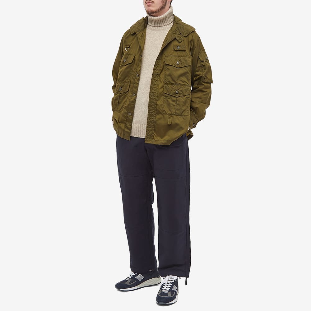 Universal Works Men's Eco Wool Roll Neck Knit in Beige Universal Works