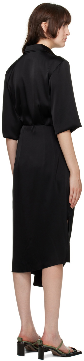 Nanushka Black Lais Midi Dress Nanushka