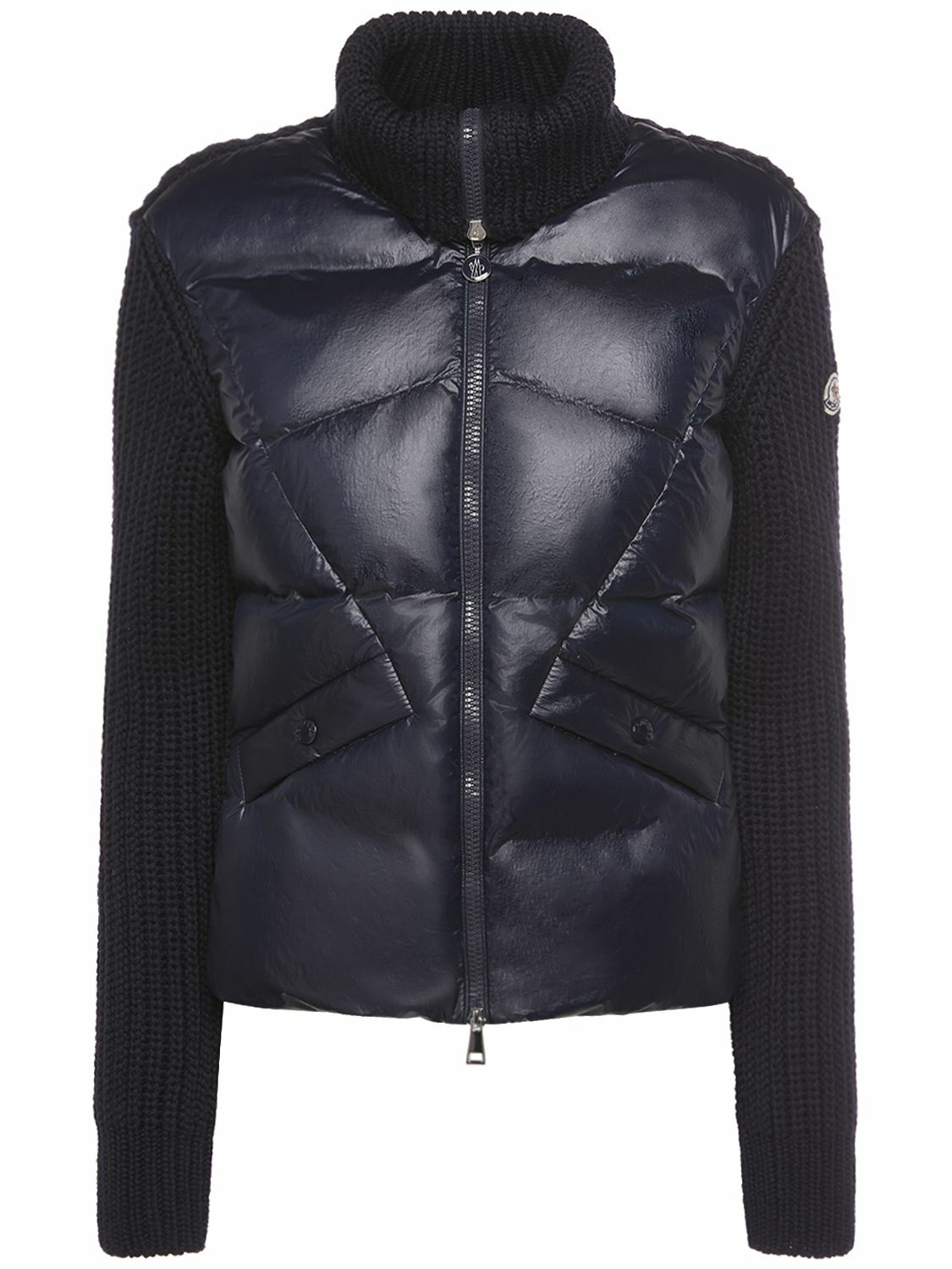 MONCLER - Tricot Wool Blend Cardigan Moncler