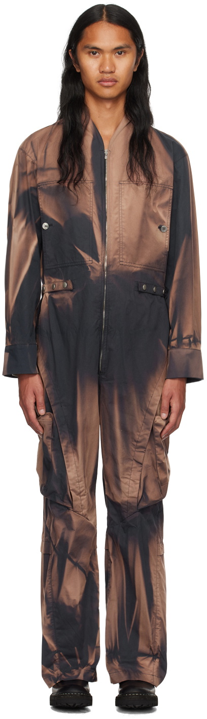 JiyongKim Navy Sun-Bleached Jumpsuit