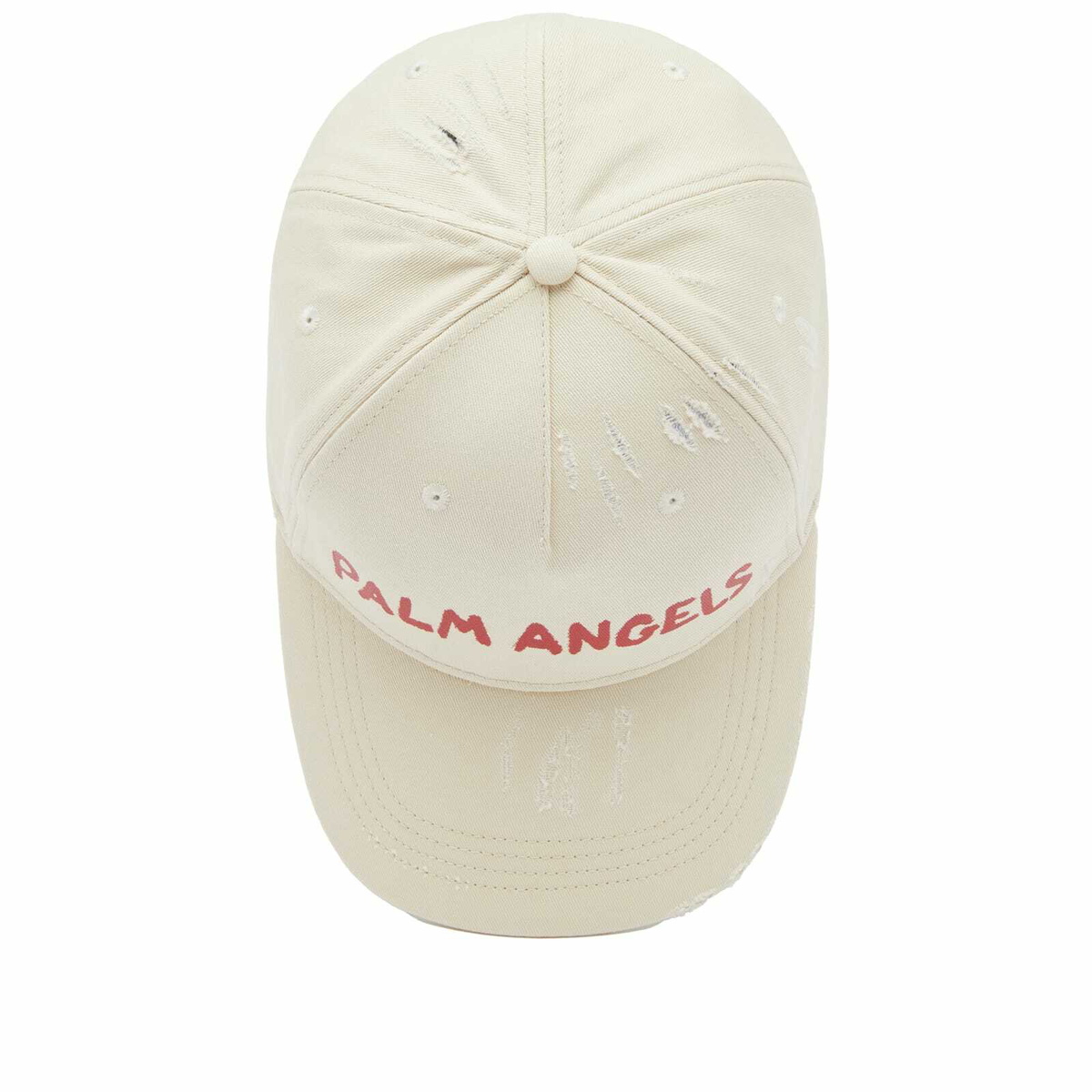 Palm Angels Men's Logo Cap in White Palm Angels
