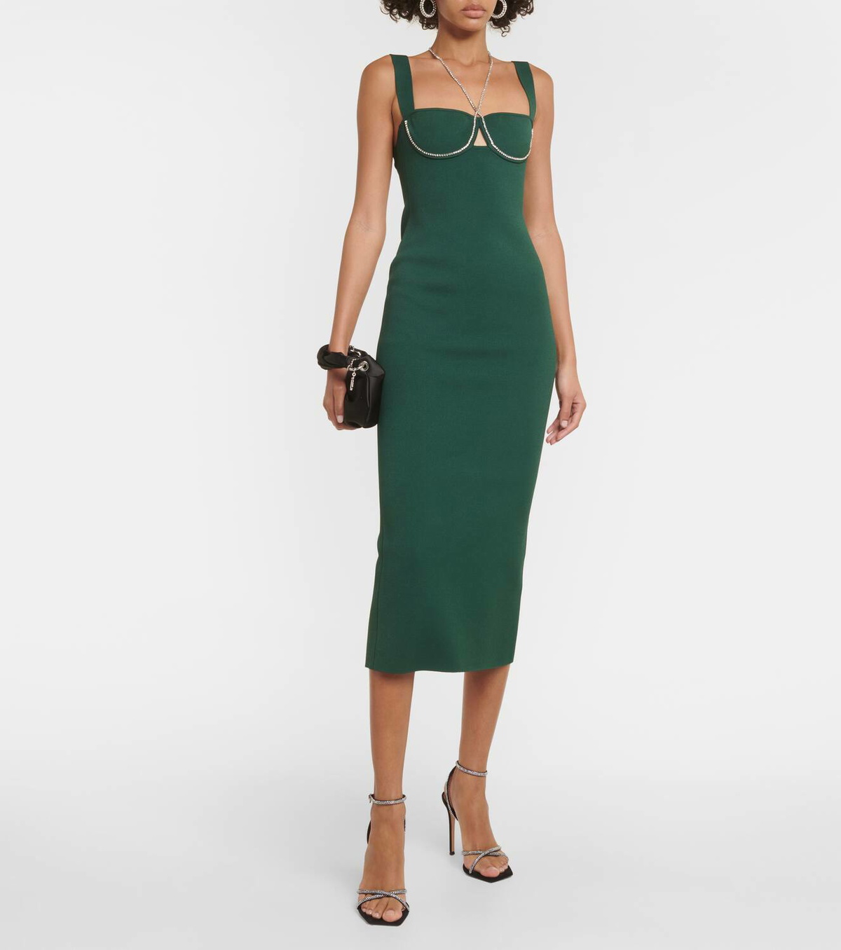 Galvan Celeste embellished midi dress Galvan
