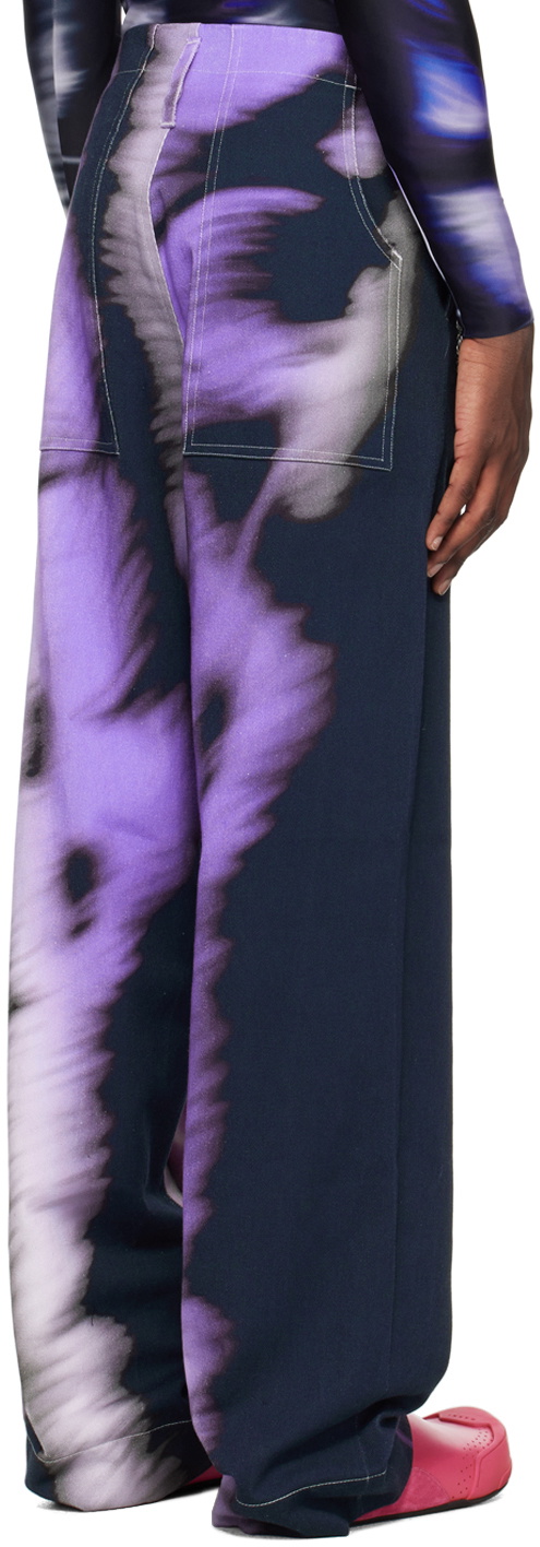 Gerrit Jacob Purple Printed Jeans Gerrit Jacob