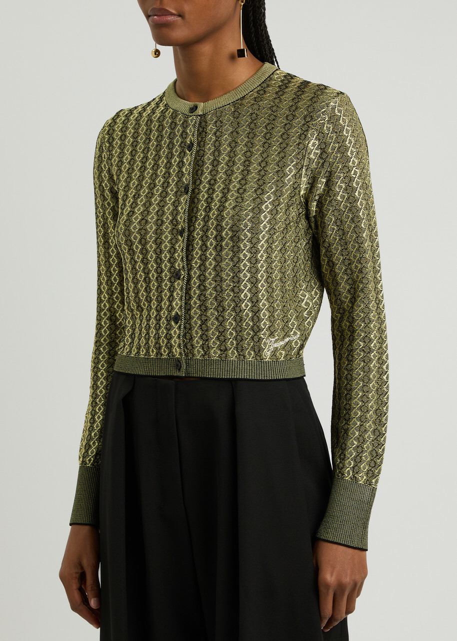 Jacquemus Le Cardigan Marino Knitted Cardigan Black Jacquemus