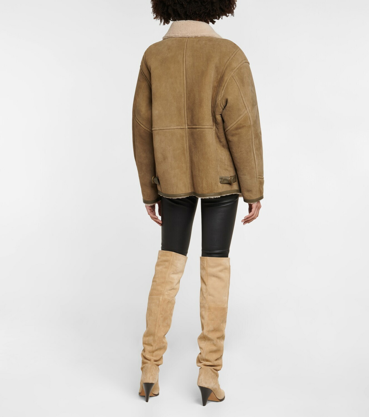 Marant Etoile Adagio trimmed suede jacket Isabel Marant Etoile