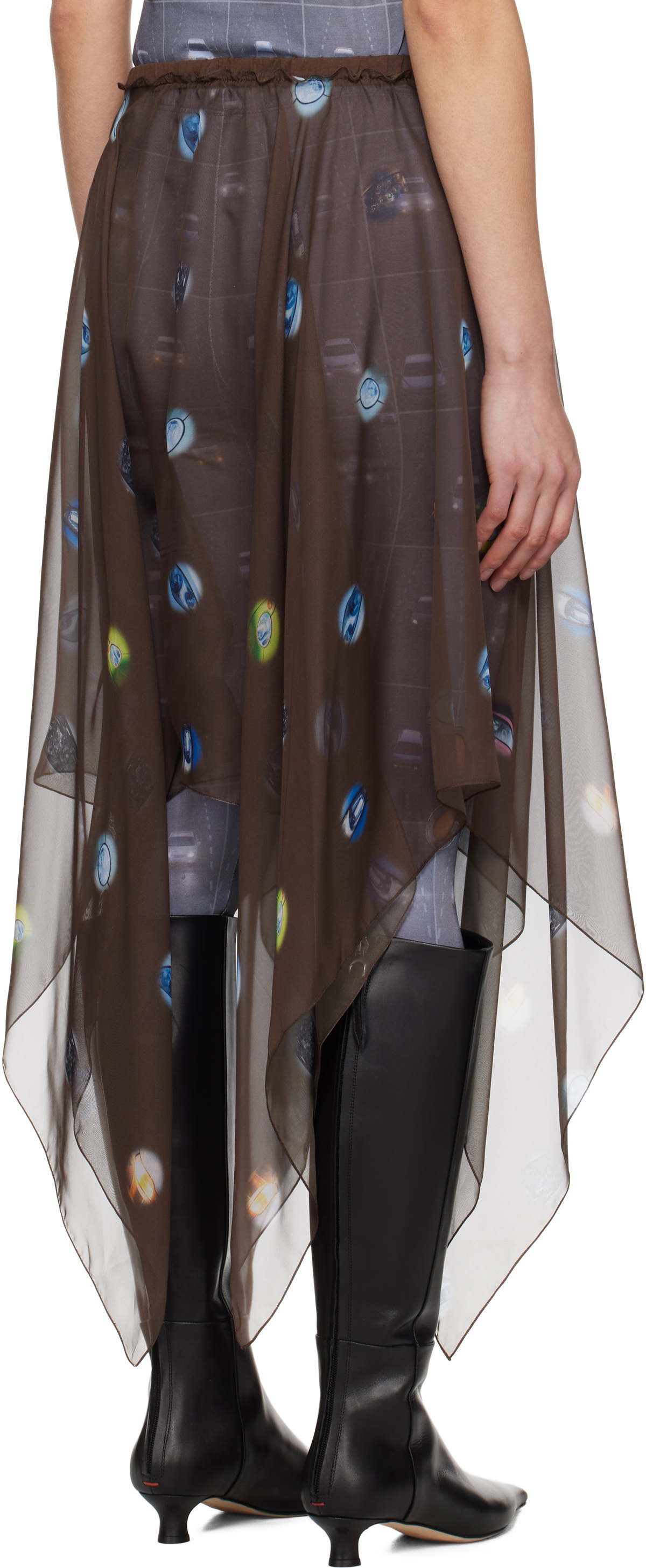 J.Kim Brown Anton Belinskiy Edition Spotlight Midi Skirt J.KIM