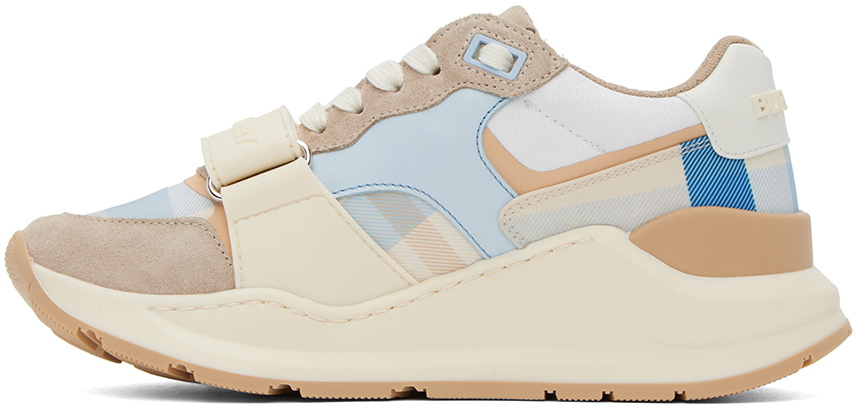 Burberry Blue Check Sneakers Burberry