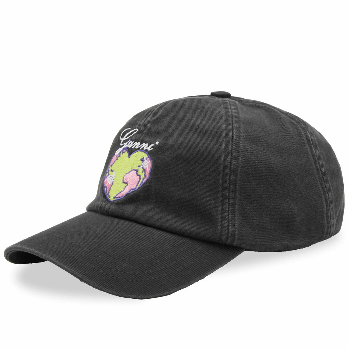 GANNI Women's Graphic Cap in Phantom GANNI