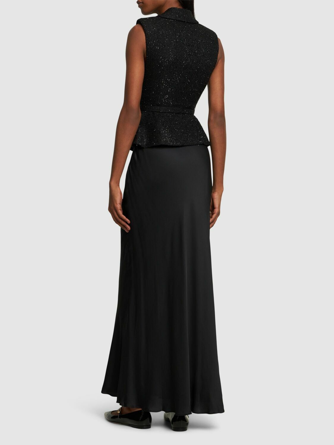 SELF-PORTRAIT - Bouclé Maxi Dress Self-Portrait