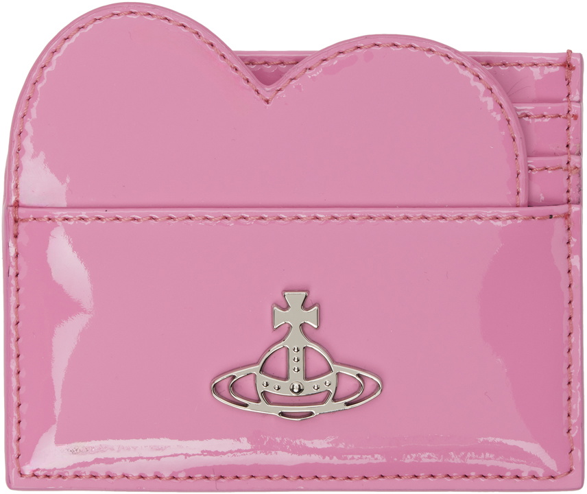 Vivienne Westwood Pink Heart Card Holder Vivienne Westwood