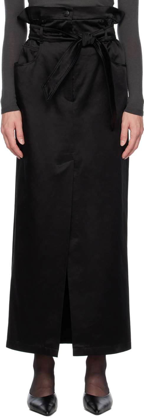 Max Mara Black Alcade Maxi Skirt Max Mara