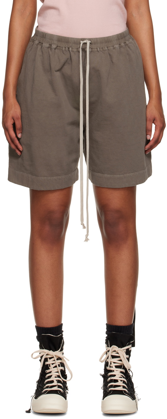 Rick Owens DRKSHDW Gray Drawstring Shorts Rick Owens Drkshdw