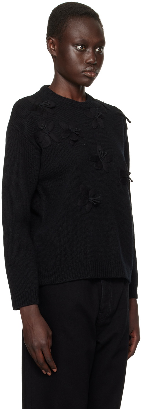 Valentino Black Embroidered Sweater Valentino