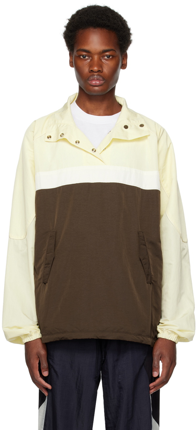 Kijun Beige & Brown Cinema Jacket Kijun