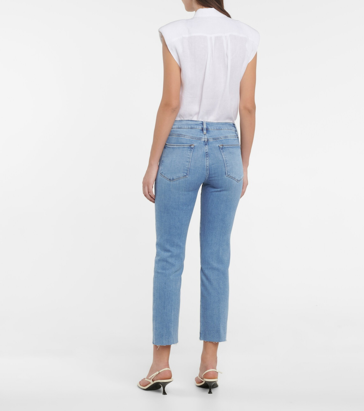 Frame - Le High Straight cropped jeans Frame Denim