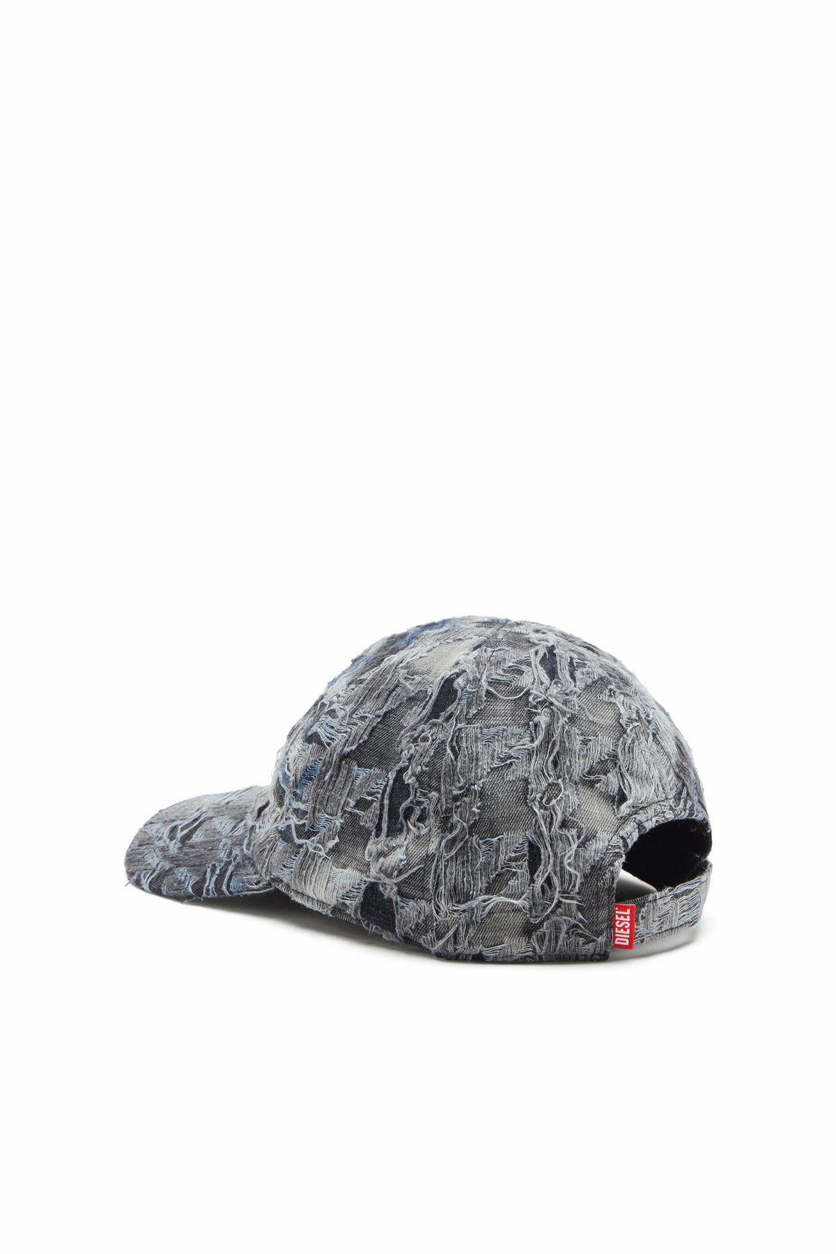 Diesel Baseball cap in destroyed denim - Caps Mens in Blue Diesel
