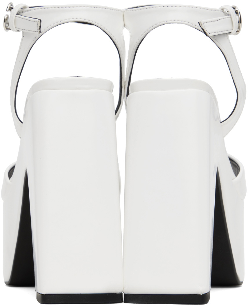 Coperni White Bridge Platform Sandals Coperni
