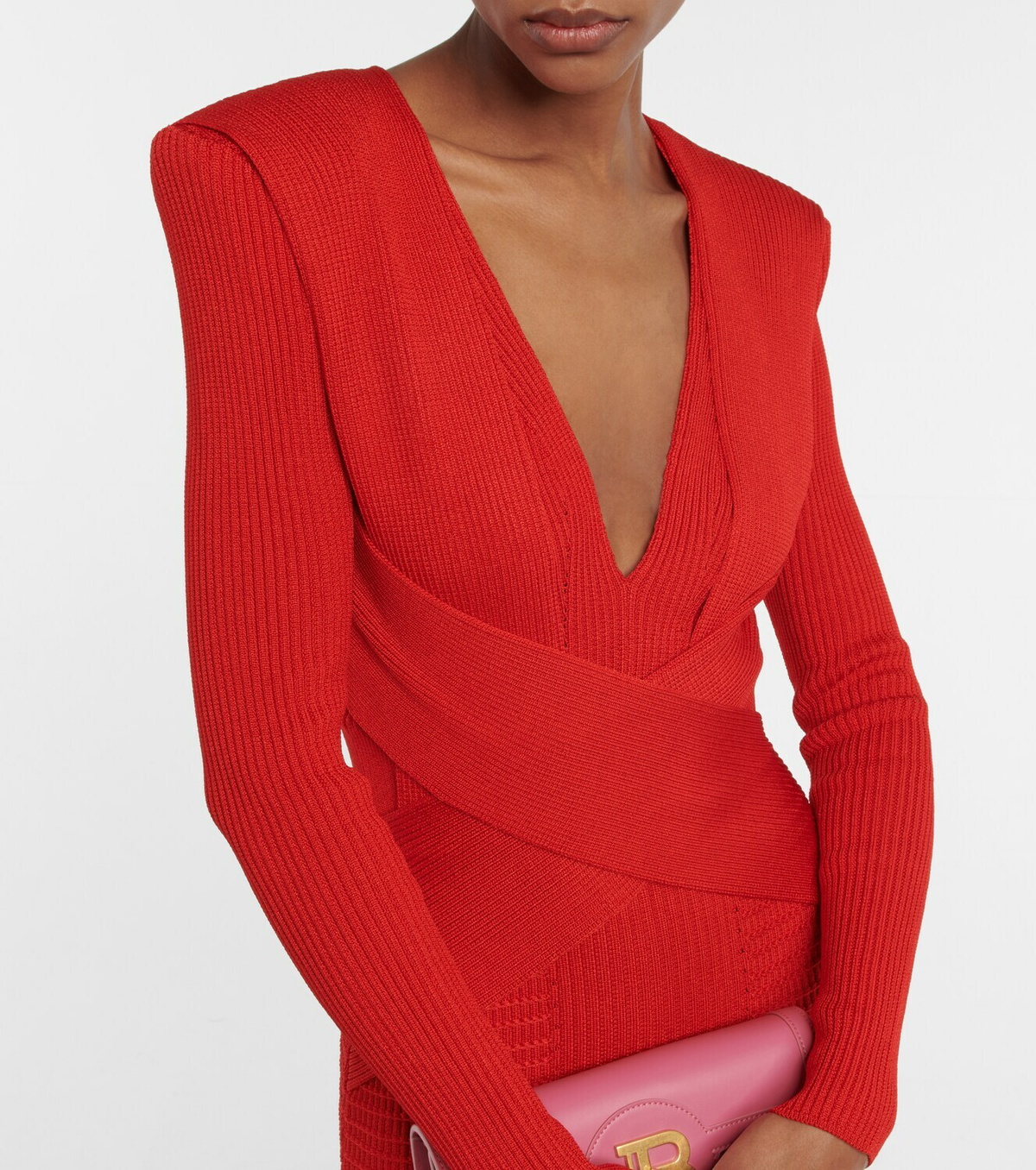 Balmain - Bodycon knit maxi dress Balmain