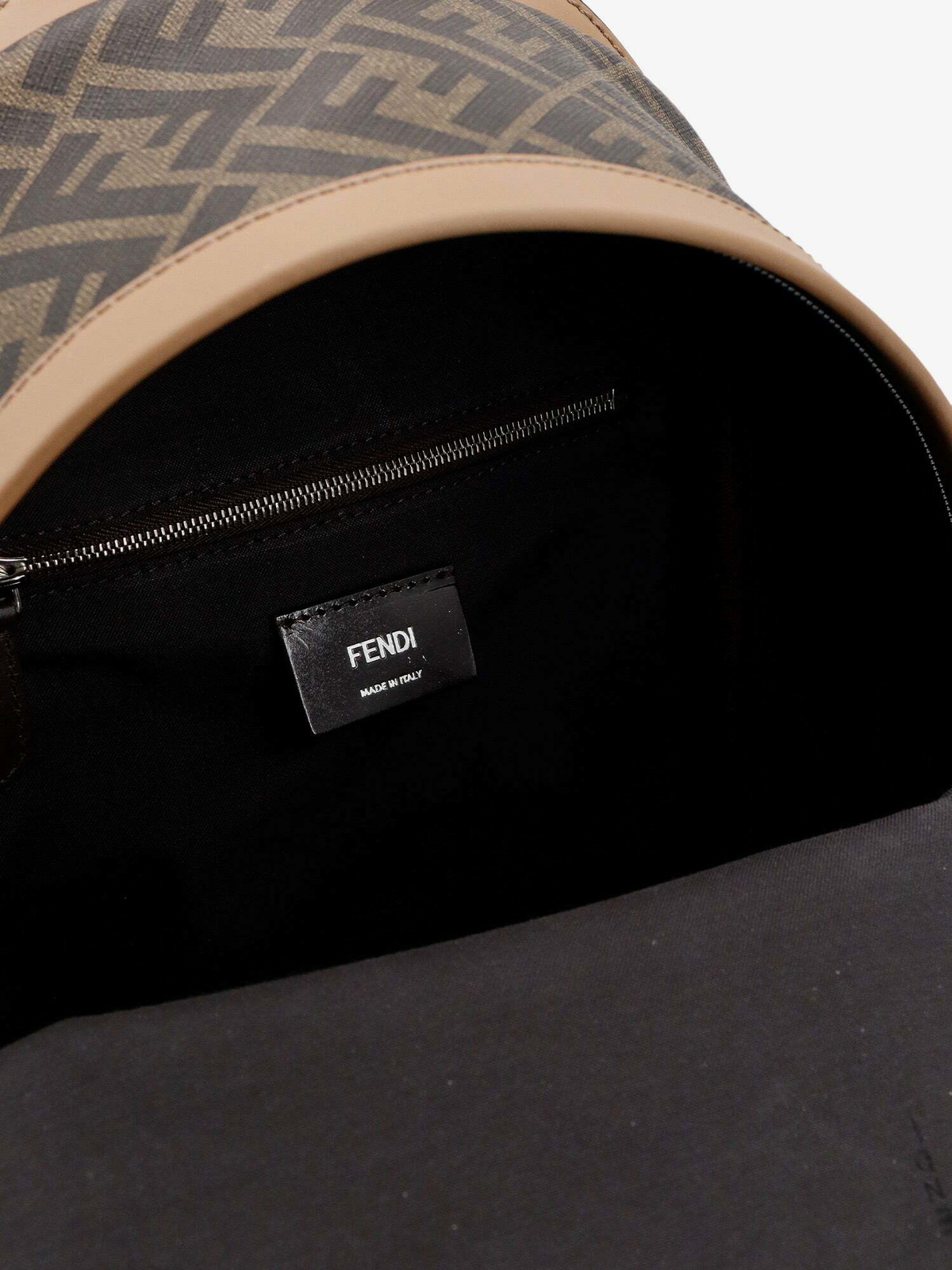 Fendi Fendi Chiodo Brown Mens Backpack Fendi