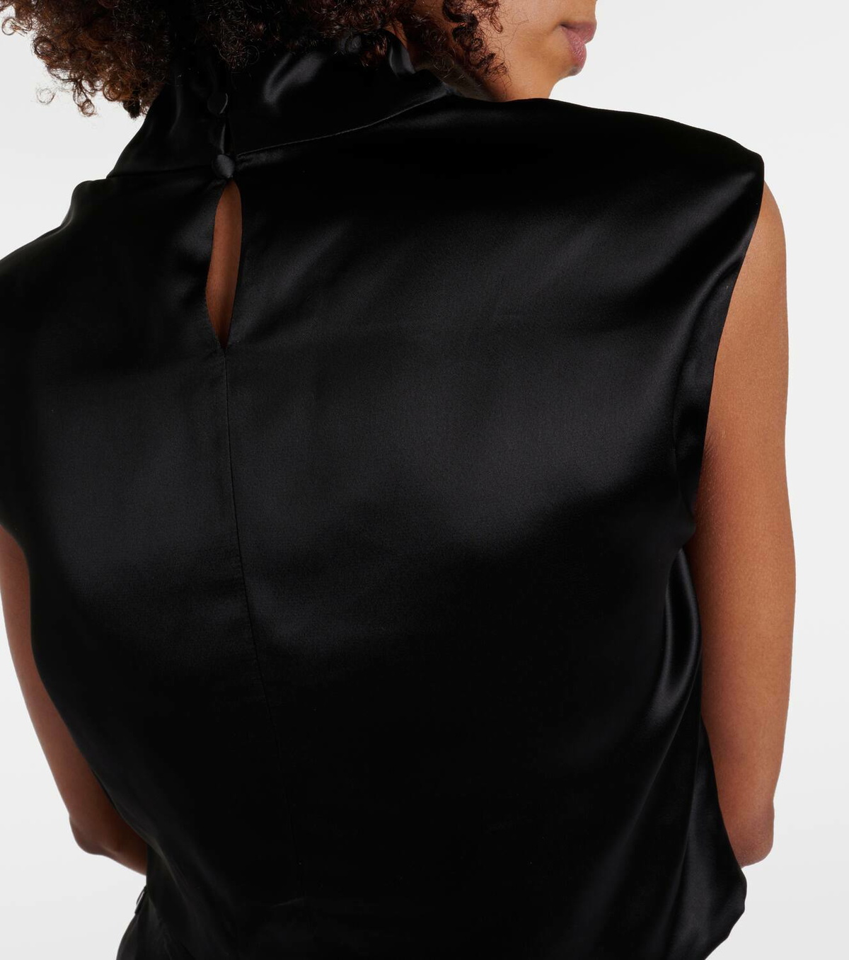 Saint Laurent Satin crop top Saint Laurent
