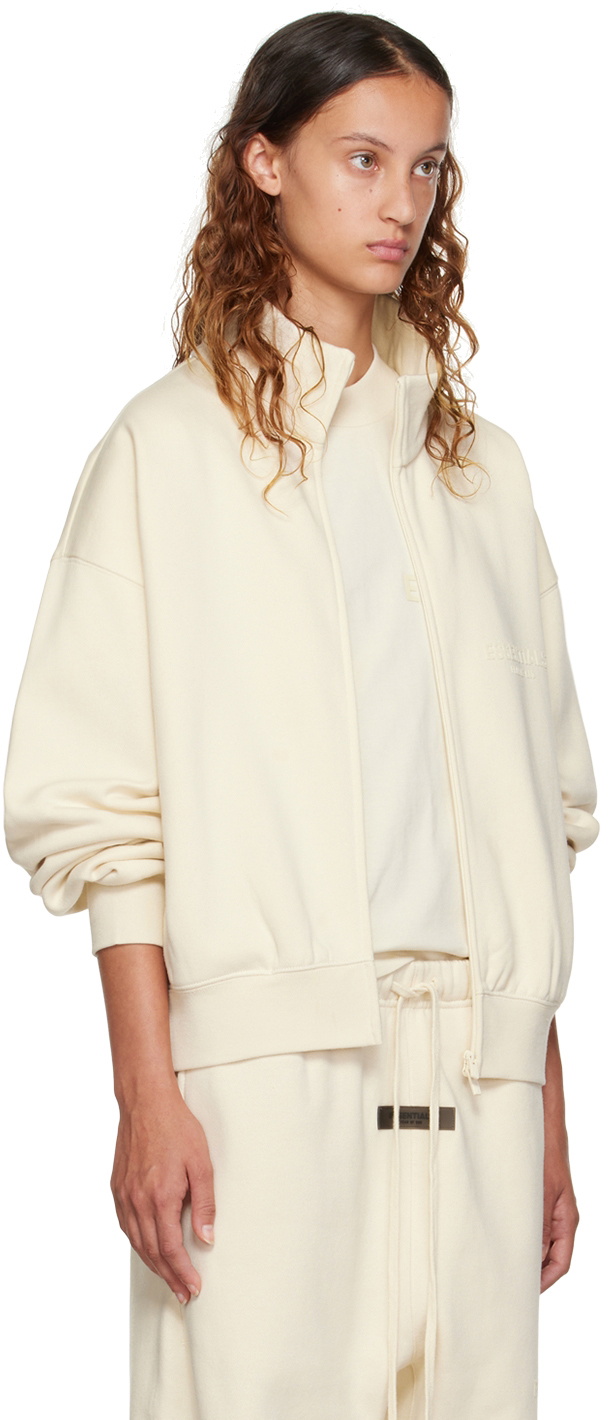 Fear of God ESSENTIALS Off-White Full Zip Jacket Fear Of God Essentials