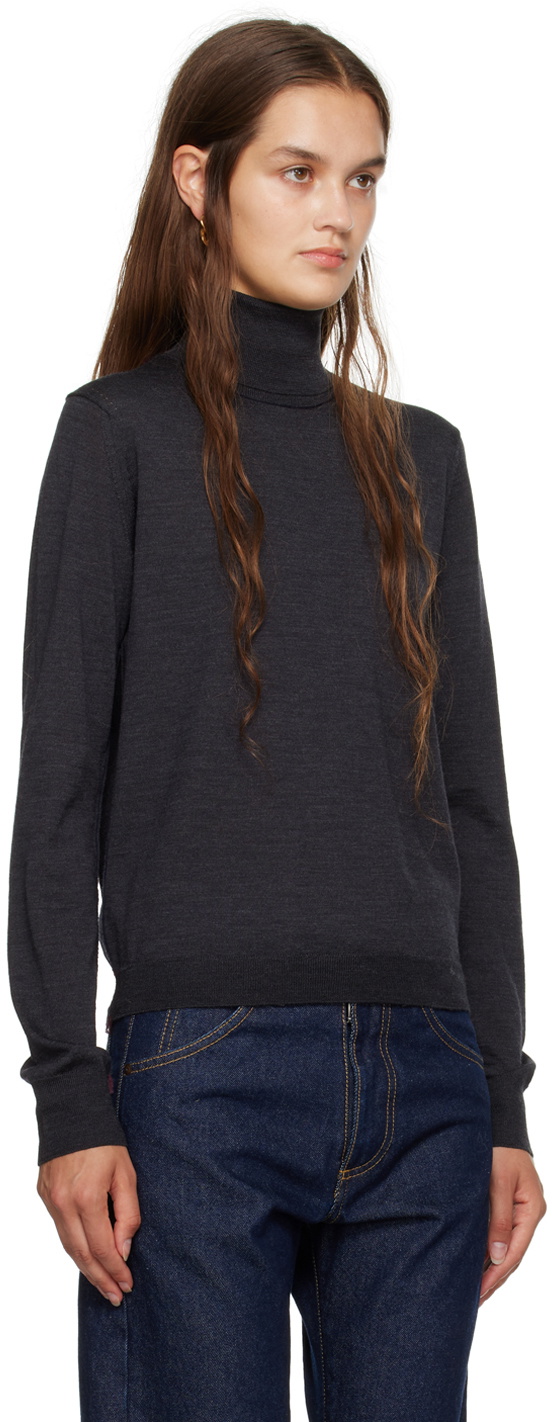 Maison Margiela Gray Loose Thread Sweater Maison Margiela