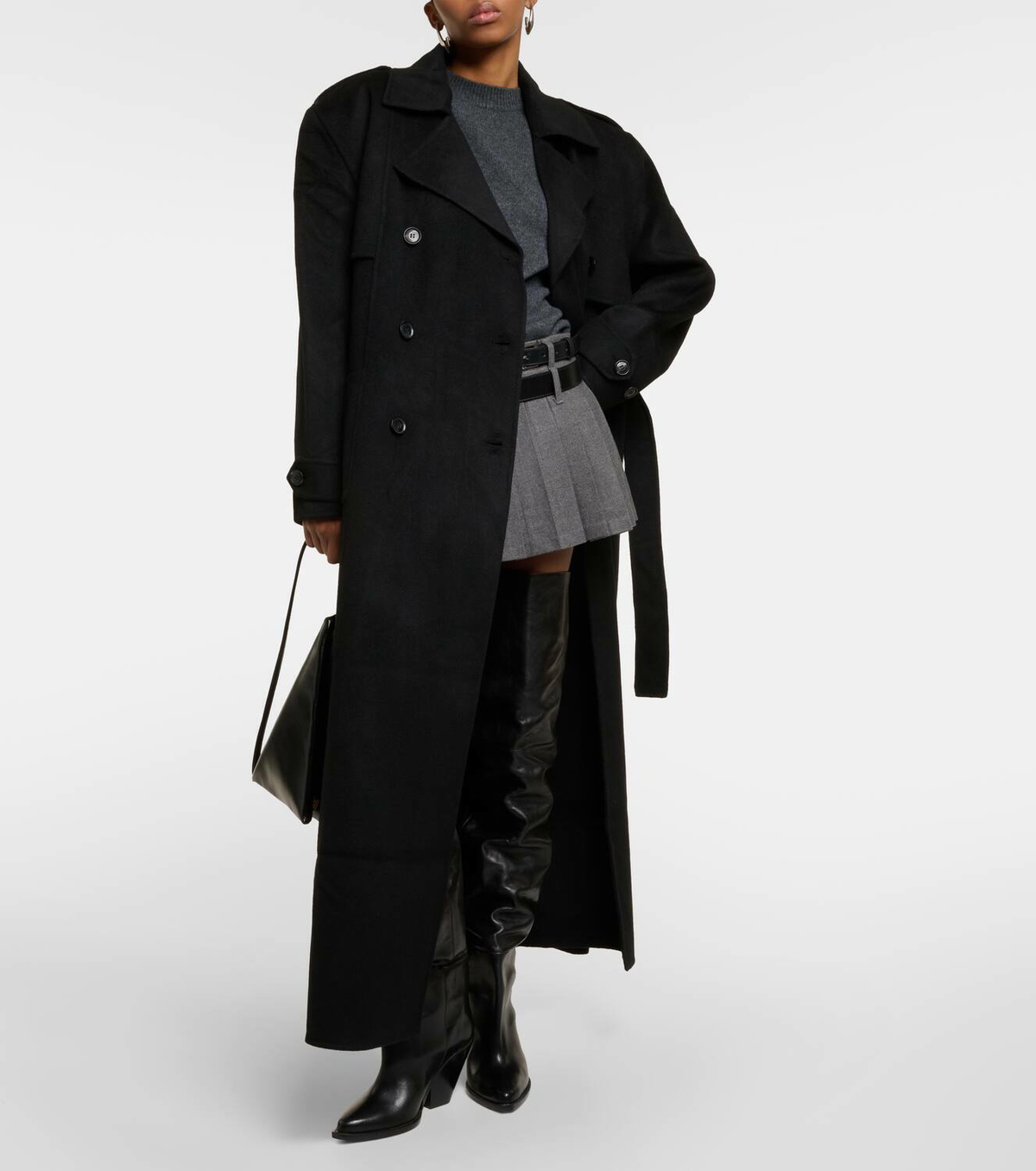 The Frankie Shop Nikola wool and cashmere trench coat The Frankie Shop