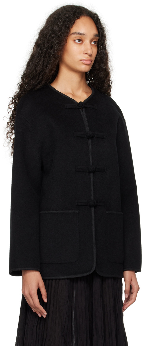 Róhe Black Traditional Closure Jacket Róhe