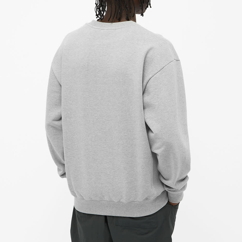 Uniform Bridge Men's Vintage Arch Logo Crew Sweat in Grey Uniform Bridge