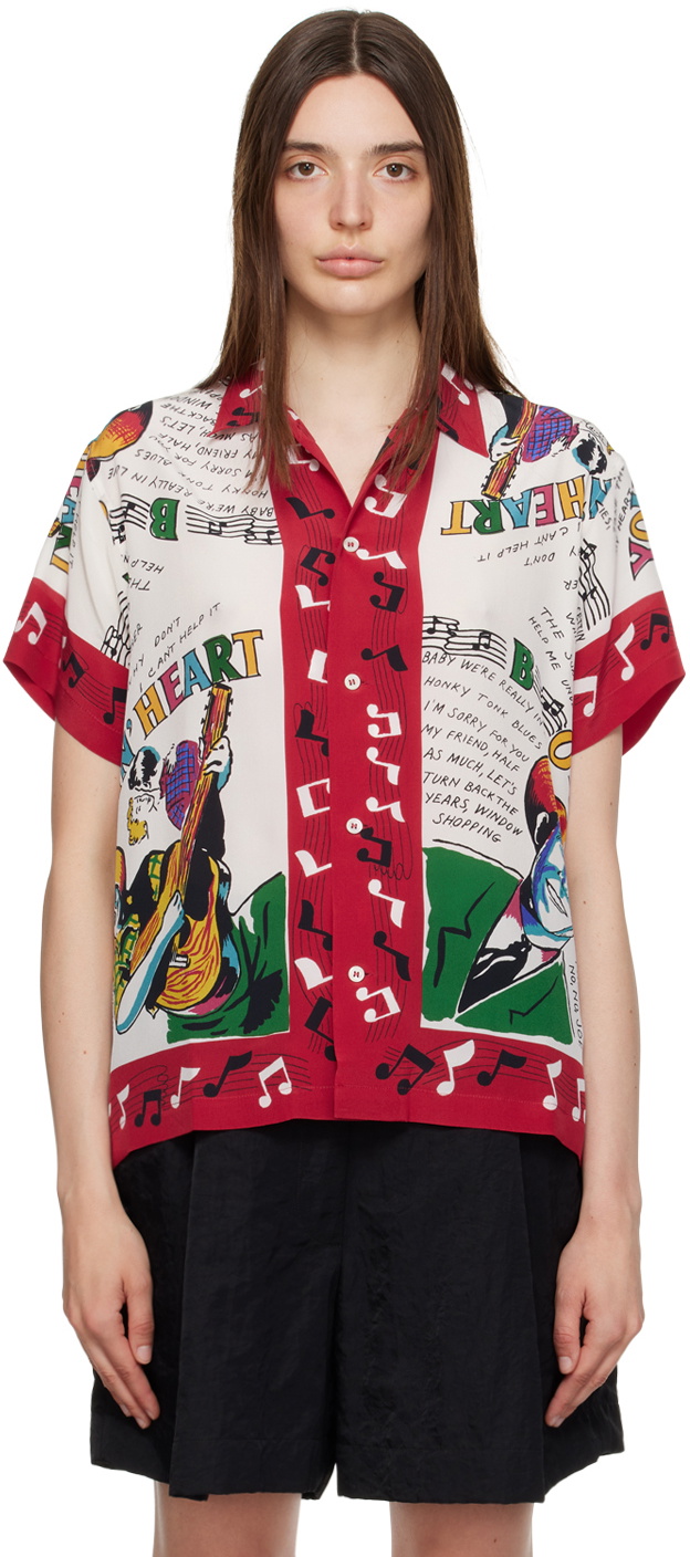 Bode White Honky-Tonk Shirt Bode