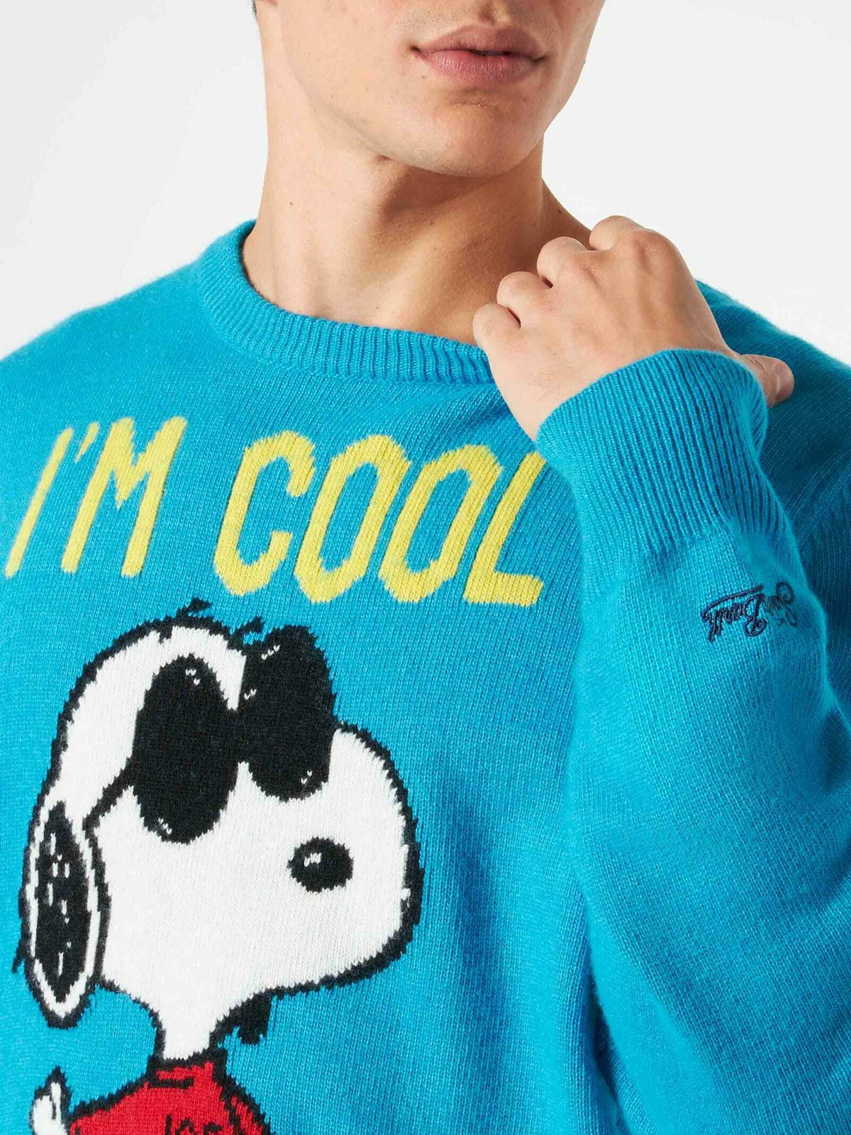 MC2 Saint Barth Man Sweater With Snoopy Im Cool Print | Snoopy - Peanuts Special Edition MC2 ...