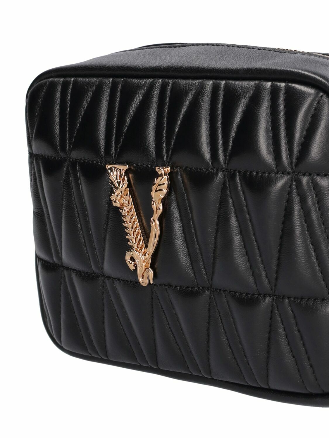 VERSACE - Quilted Leather Camera Bag Versace