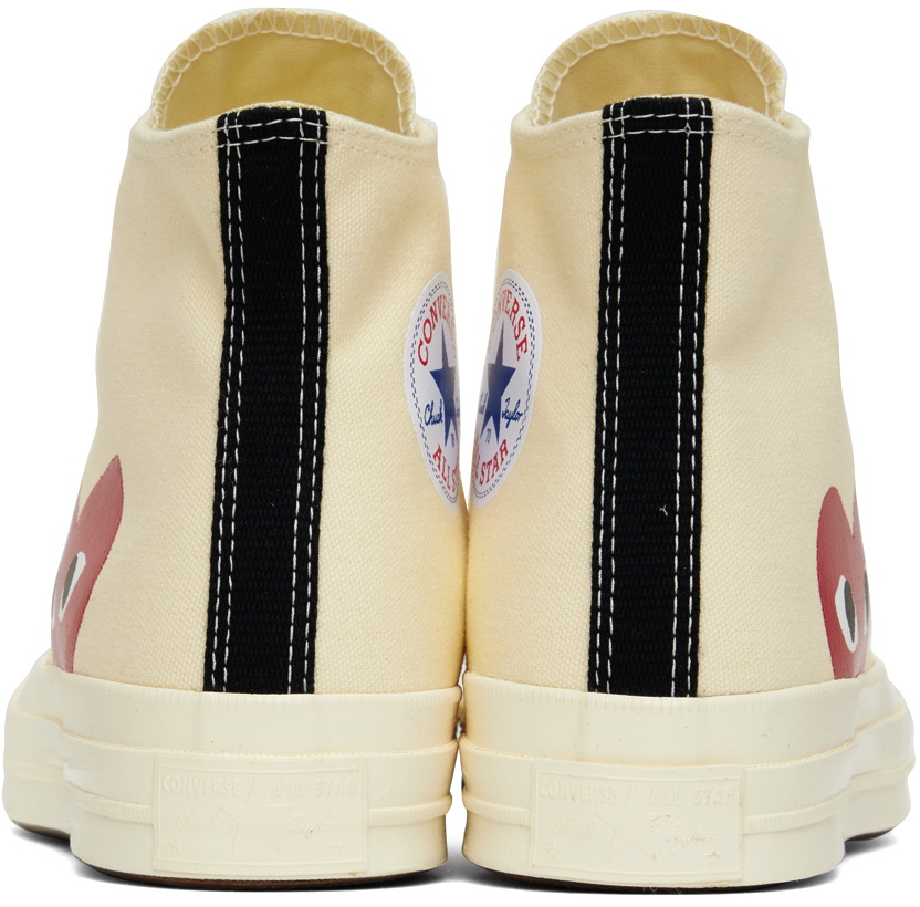 COMME des GARÇONS PLAY Off-White Converse Edition Chuck 70 Hi Sneakers ...