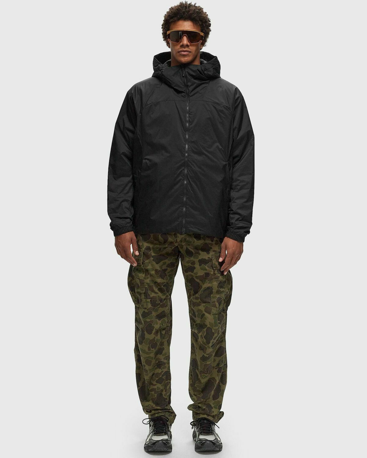 Goldwin Goldwin 0 Pertex Quantum Padded Warm Jacket Black Windbreaker ...