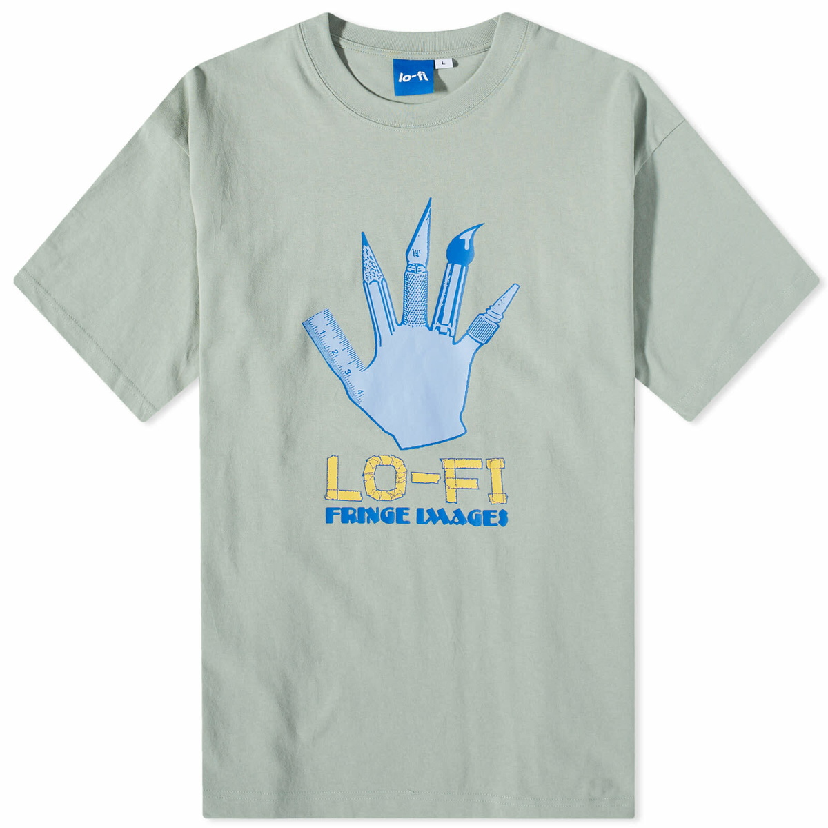 Lo-Fi Men's Fringe Images T-Shirt in Ice Lo-Fi