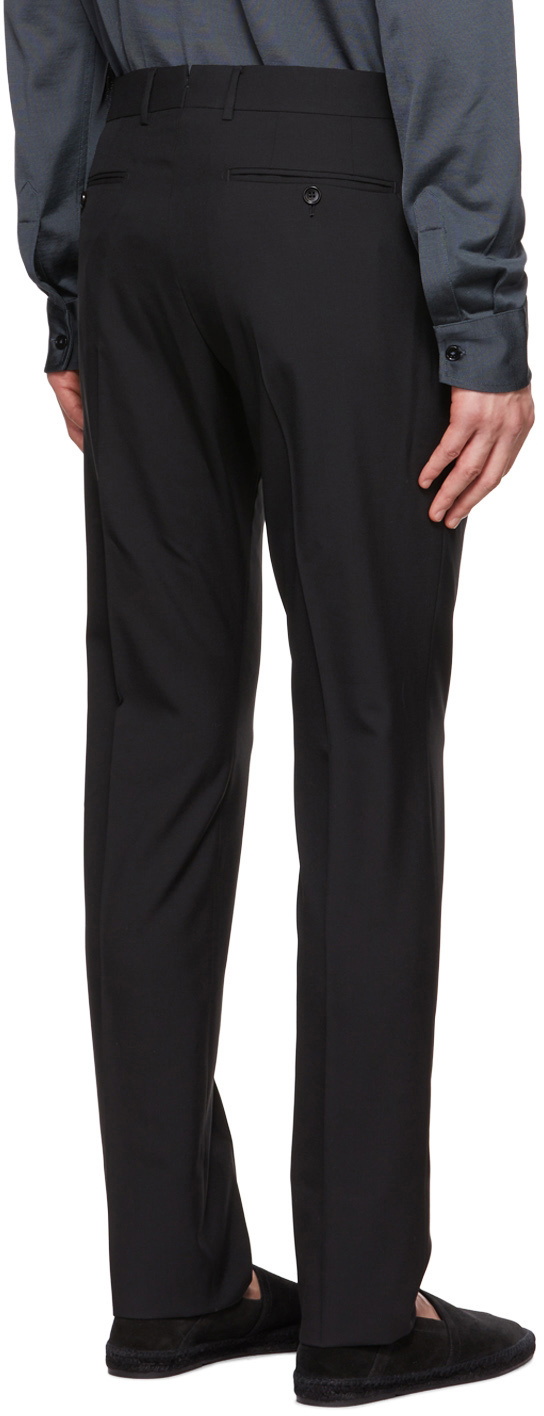 TOM FORD Black Shetland Atticus Trousers TOM FORD